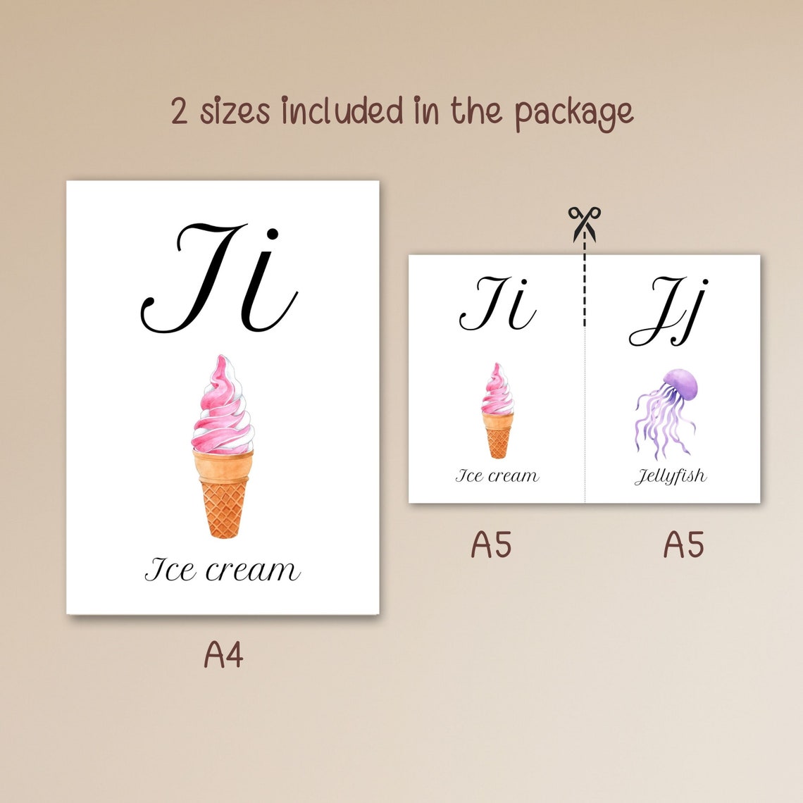 Cursive Alphabet Posters, Classroom Decor, Watercolor Alphabet Posters ...