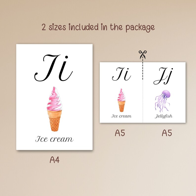 Cursive Alphabet Posters, Classroom Decor, Watercolor Alphabet Posters ...