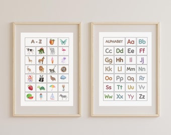 Alphabet Posters ABC Posters Classroom Decor Printable - Etsy