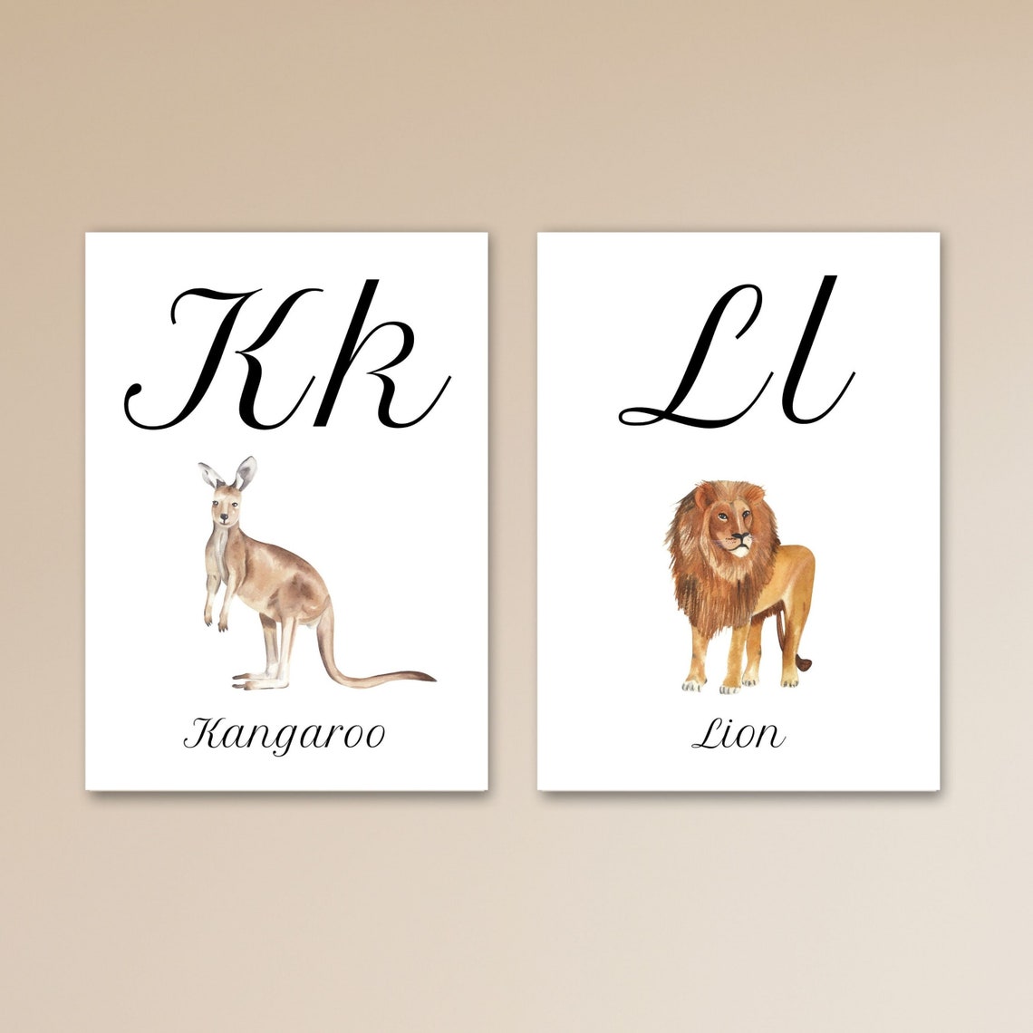Cursive Alphabet Posters, Classroom Decor, Watercolor Alphabet Posters ...