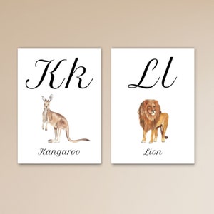 Cursive Alphabet Posters, Classroom Decor, Watercolor Alphabet Posters ...