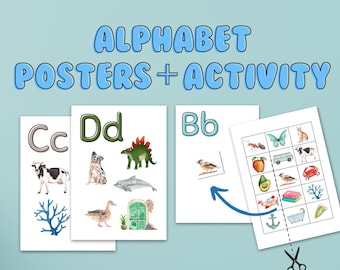 Alphabet Posters ABC Posters Classroom Decor Printable - Etsy
