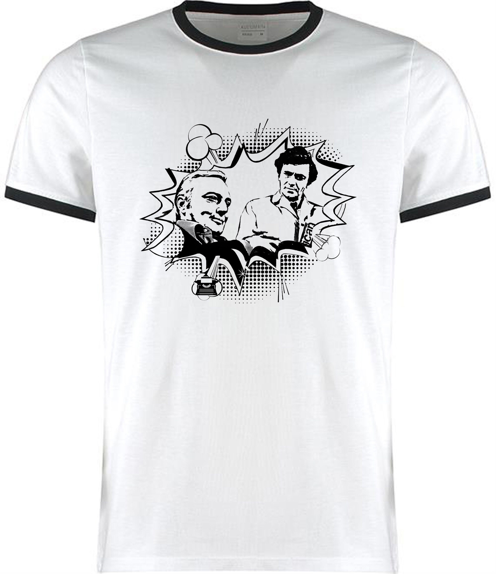 Nostalgia Columbo Comic Villain Ringer Tee Murder by the Book - Etsy