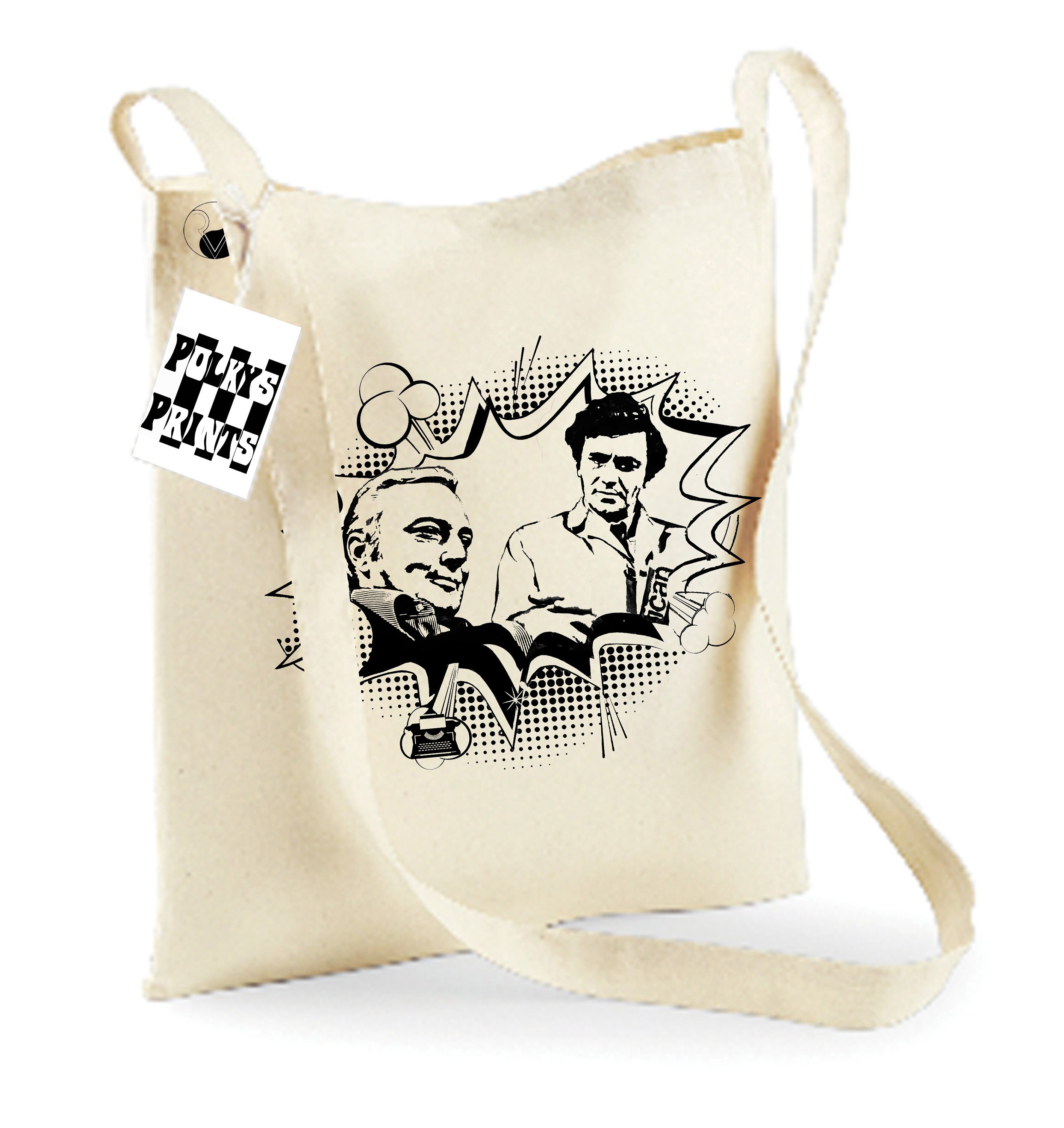 Columbo Villain Comic Style Natural Tote Bag 100% Recycled 10 Designs ...