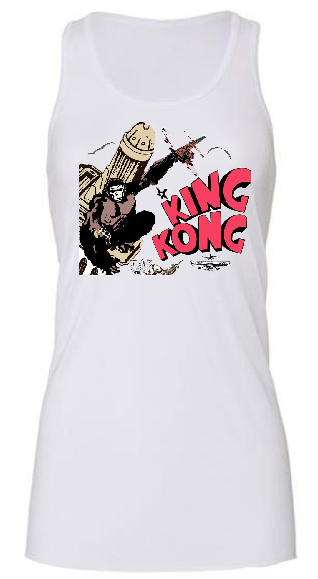 As Worn by Debbie Harry - King Kong Ladies Flowy Racer Back Tank Top ...