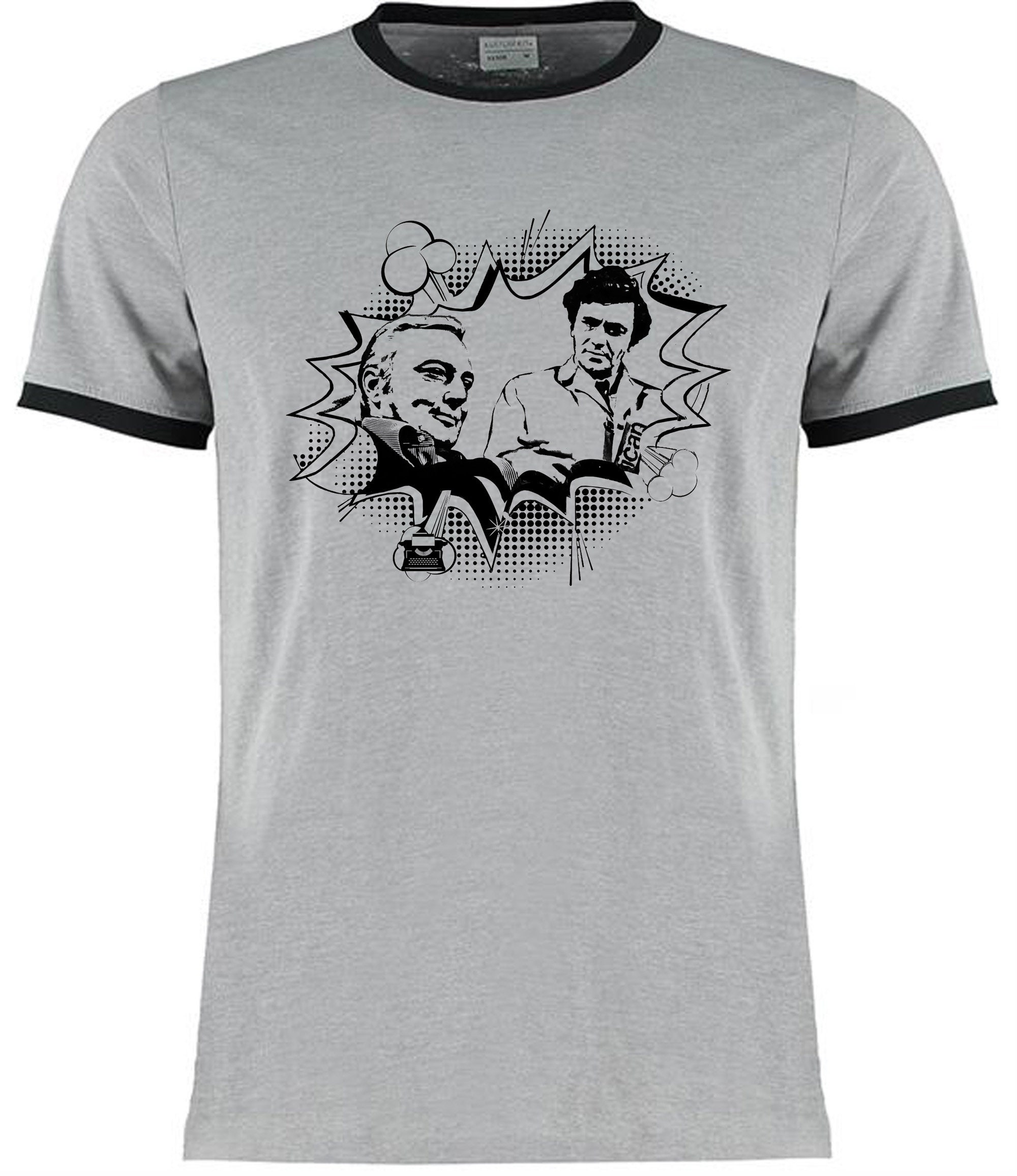 Nostalgia Columbo Comic Villain Ringer Tee Murder by the Book - Etsy
