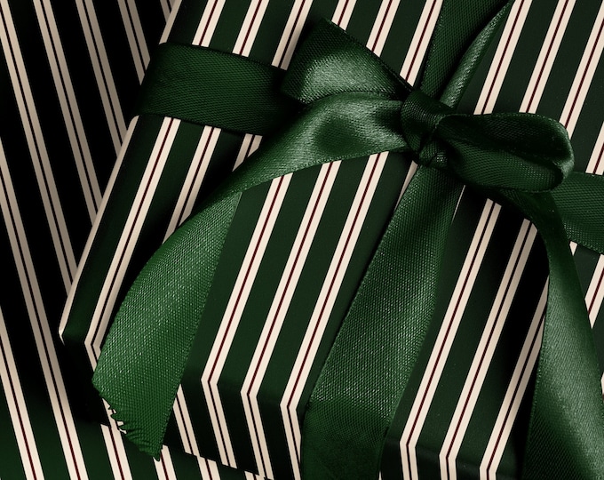 Holiday Wrapping Paper Traditional Gift Wrap Plaid Gift Wrap Red and ...