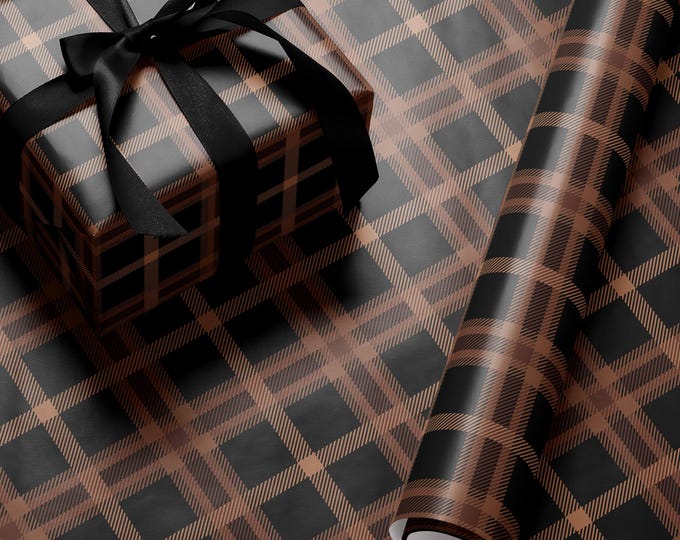 Elegant Plaid Wrapping Paper Holiday Gift Wrap Tartan Gift Wrap Luxury ...