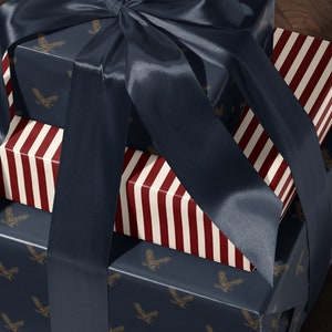 Bald Eagle Wrapping Paper Pattern American Gift Wrap Paper Memorial Day ...