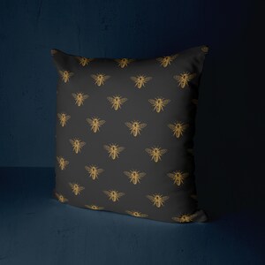 Bumble Bee Throw Pillow Couch Throw Pillow Cover Decorative Home Decor ...