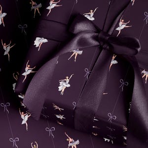 Ballerina Wrapping Paper Girl Gift Wrap Nutcracker Gift Wrap Elegant ...