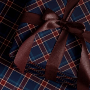 Traditional Plaid Wrapping Paper Holiday Gift Wrap Tartan Gift Wrap ...