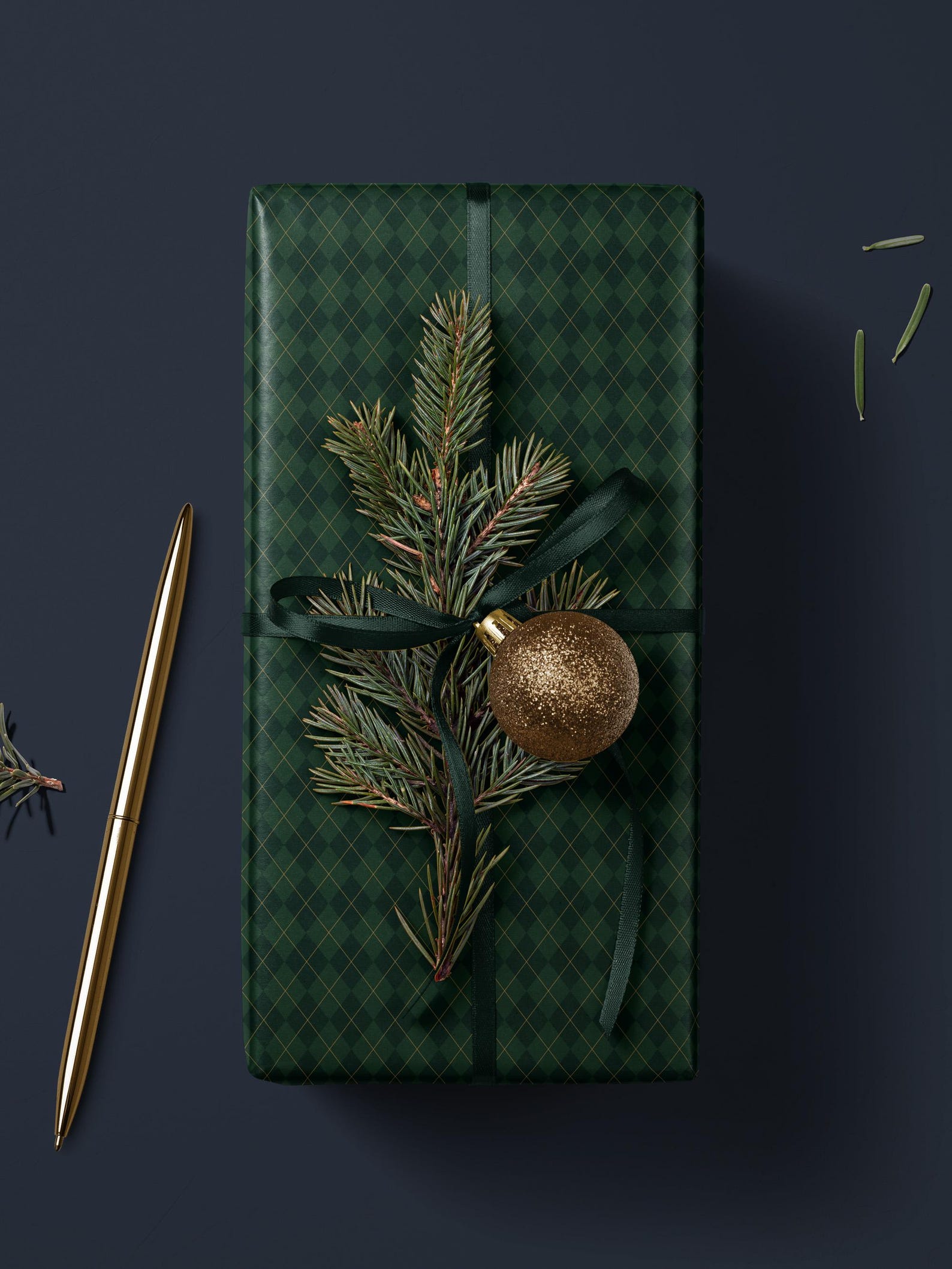 Green Argyle Wrapping Paper Birthday Gift Wrapping Paper Golf Gift Wrap ...
