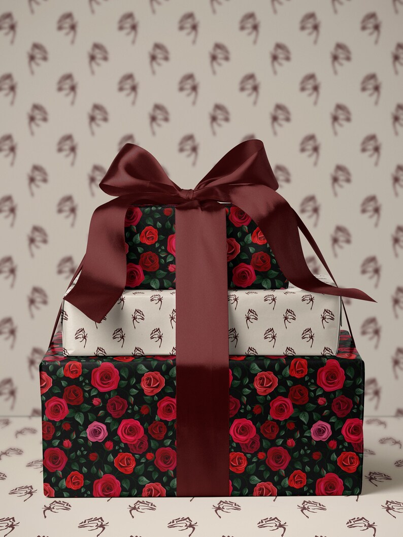 Lovely Design Wrapping Paper Rose Gift Wrap Wedding Gift Wrapping Paper ...
