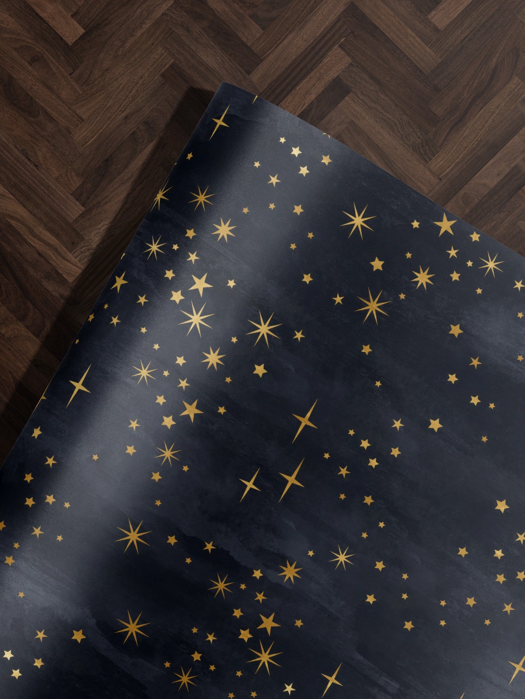 Traditional Christmas Wrapping Paper Holiday Gift Wrap Star Gift Wrap ...
