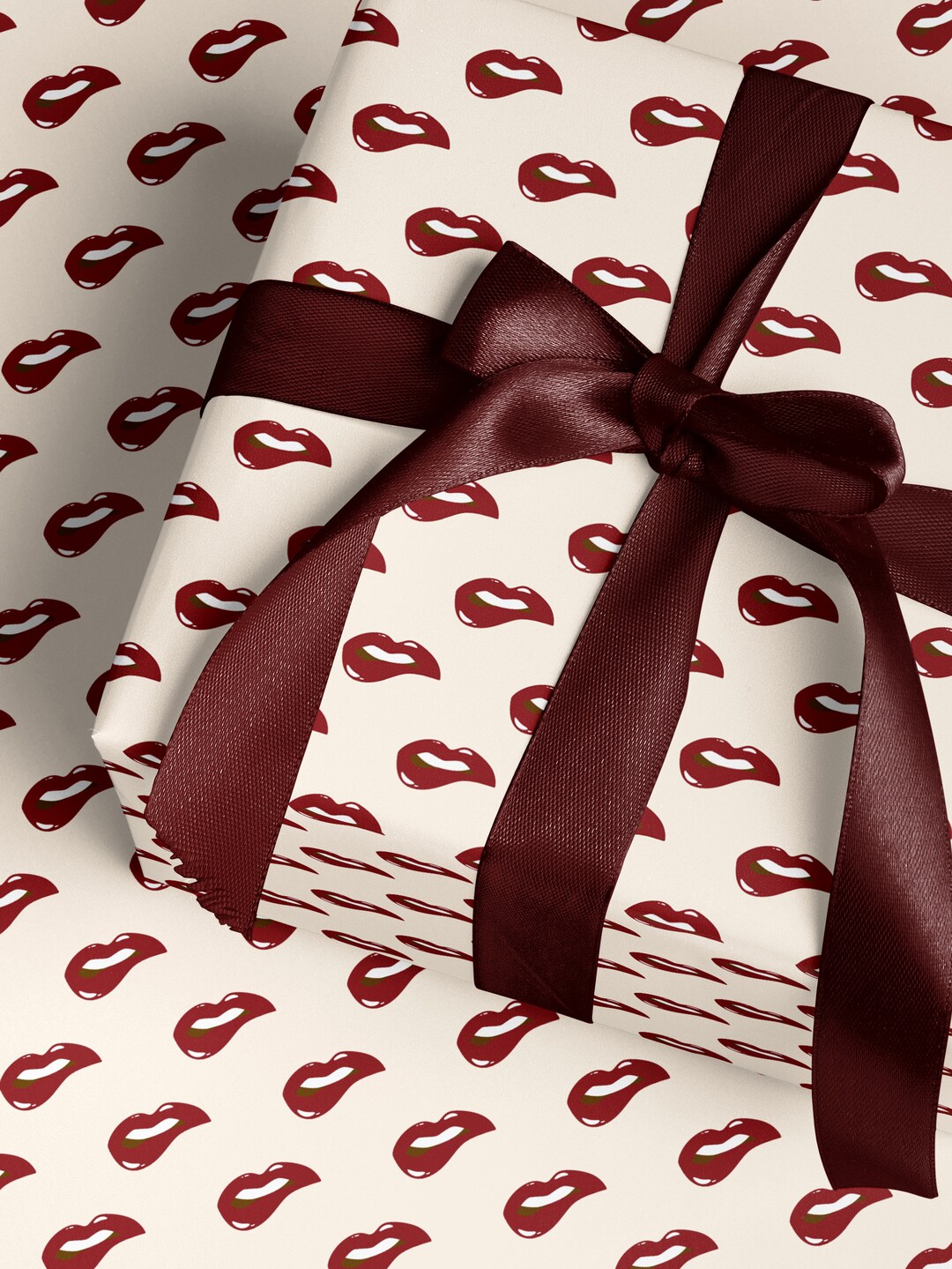 Lips Wrapping Paper Love Gift Wrap for Special Occasion Sexy Wrapping ...
