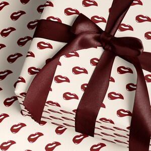 Lips Wrapping Paper Love Gift Wrap for Special Occasion Sexy Wrapping ...