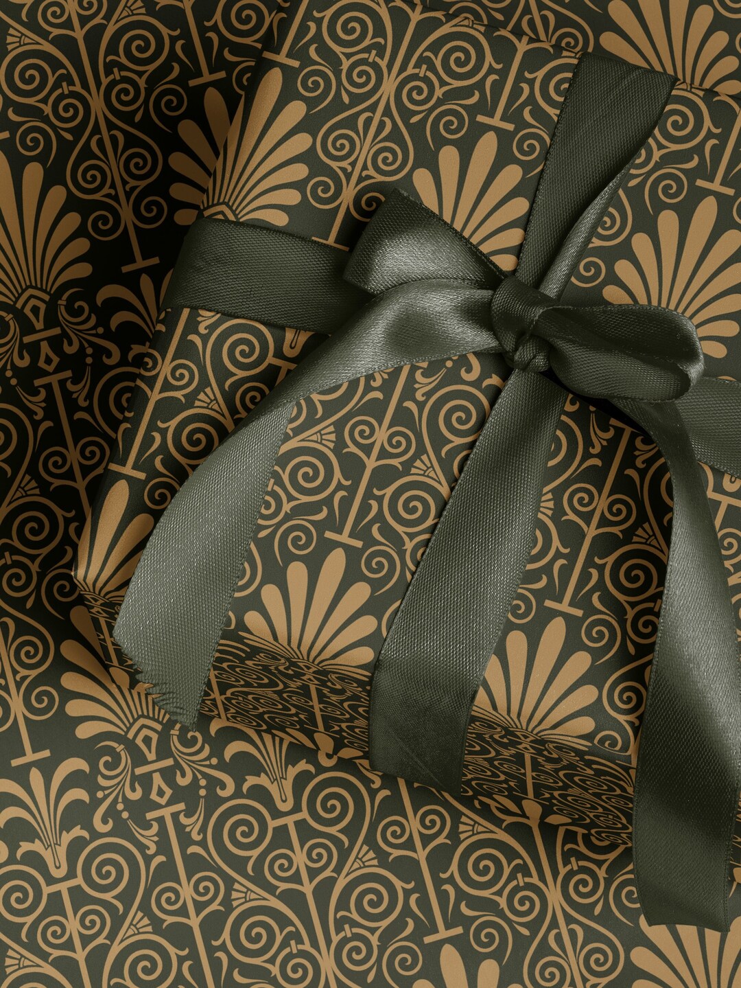 Elegant Christmas Wrapping Paper Art Deco Gift Wrap Holiday Gift ...