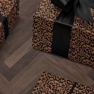 Leopard Print Wrapping Paper Cheetah Gift Wrap Animal Print Wrapping ...