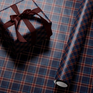 Traditional Plaid Wrapping Paper Holiday Gift Wrap Tartan Gift Wrap ...
