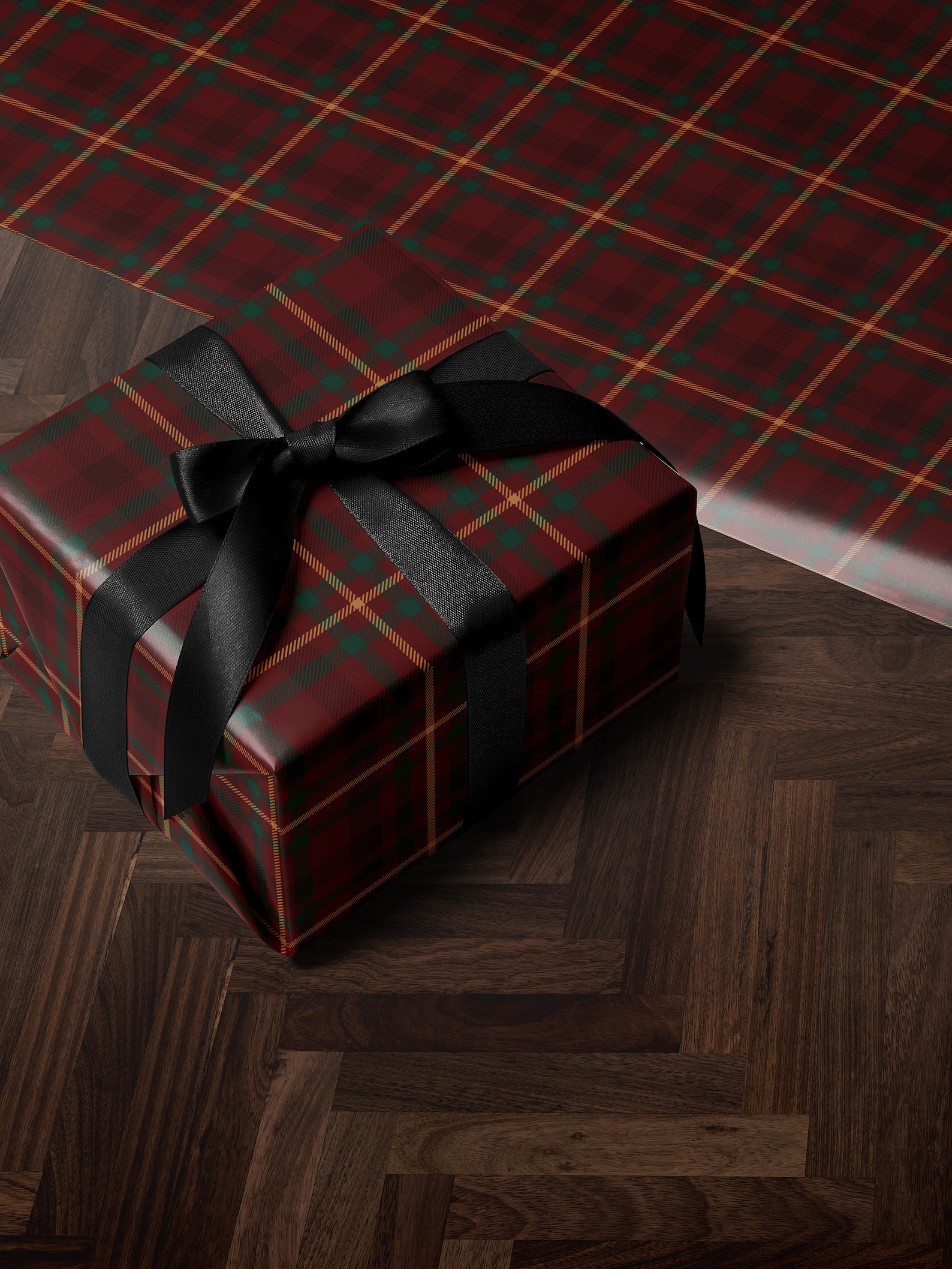 Classic Christmas Plaid Wrapping Paper Holiday Gift Wrap - Etsy