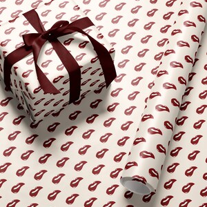 Lips Wrapping Paper Love Gift Wrap for Special Occasion Sexy Wrapping ...