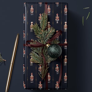 Nutcracker Wrapping Paper Holiday Gift Wrap Nutcracker Gift Wrap ...