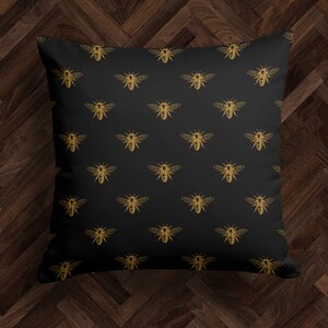 Bumble Bee Throw Pillow Couch Throw Pillow Cover Decorative Home Decor ...