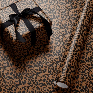 Leopard Print Wrapping Paper Cheetah Gift Wrap Animal Print Wrapping ...