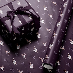 Ballerina Wrapping Paper Girl Gift Wrap Nutcracker Gift Wrap Elegant ...