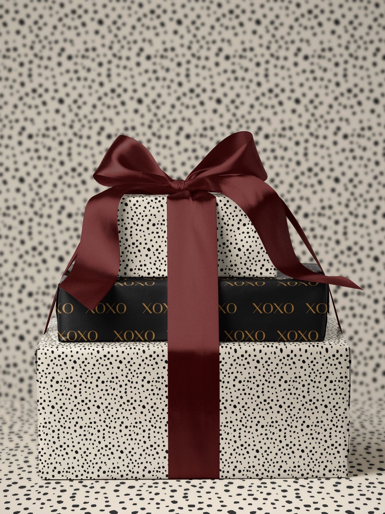 Spot Wrapping Paper Dalmatian Gift Wrap Animal Print Wrapping Paper ...