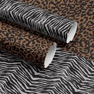 Leopard Print Wrapping Paper Cheetah Gift Wrap Animal Print Wrapping ...