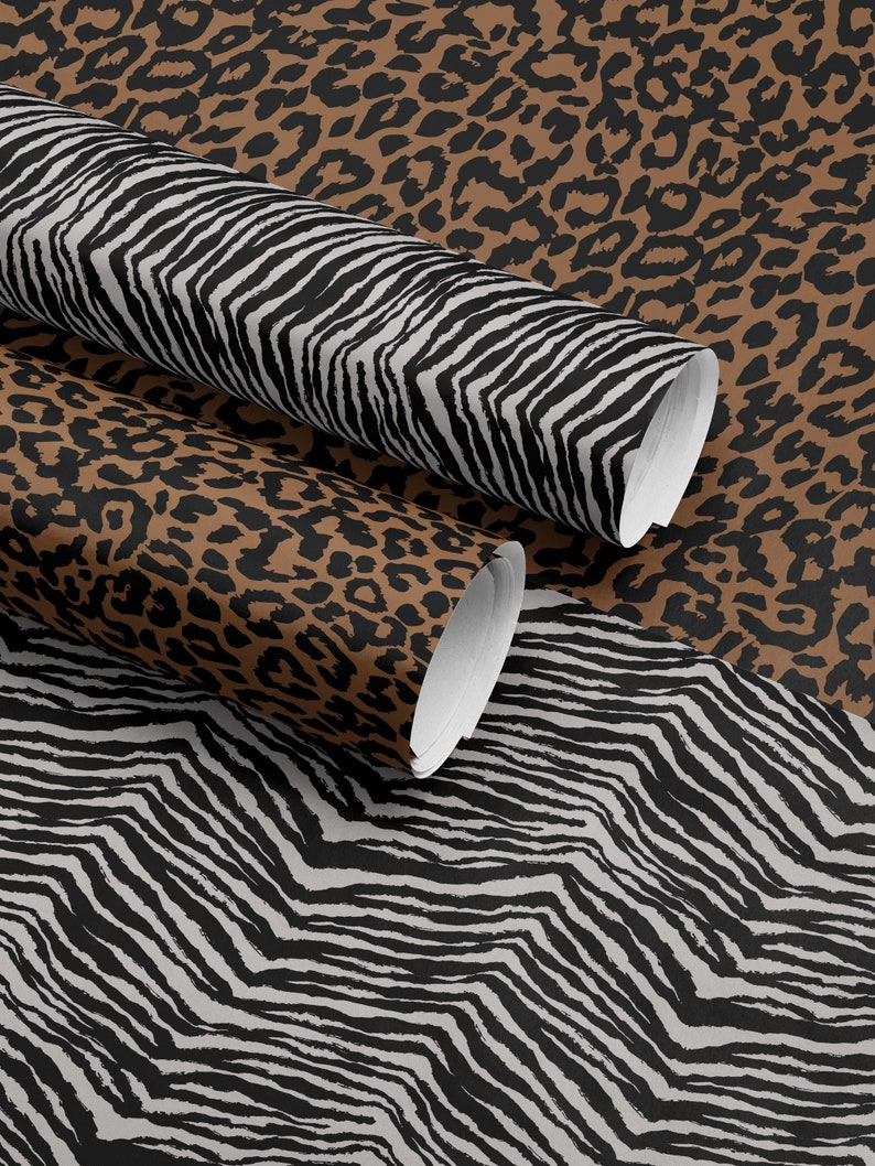 Cheetah Print Wrapping Paper Birthday Gift Wrap Roll Animal Theme ...