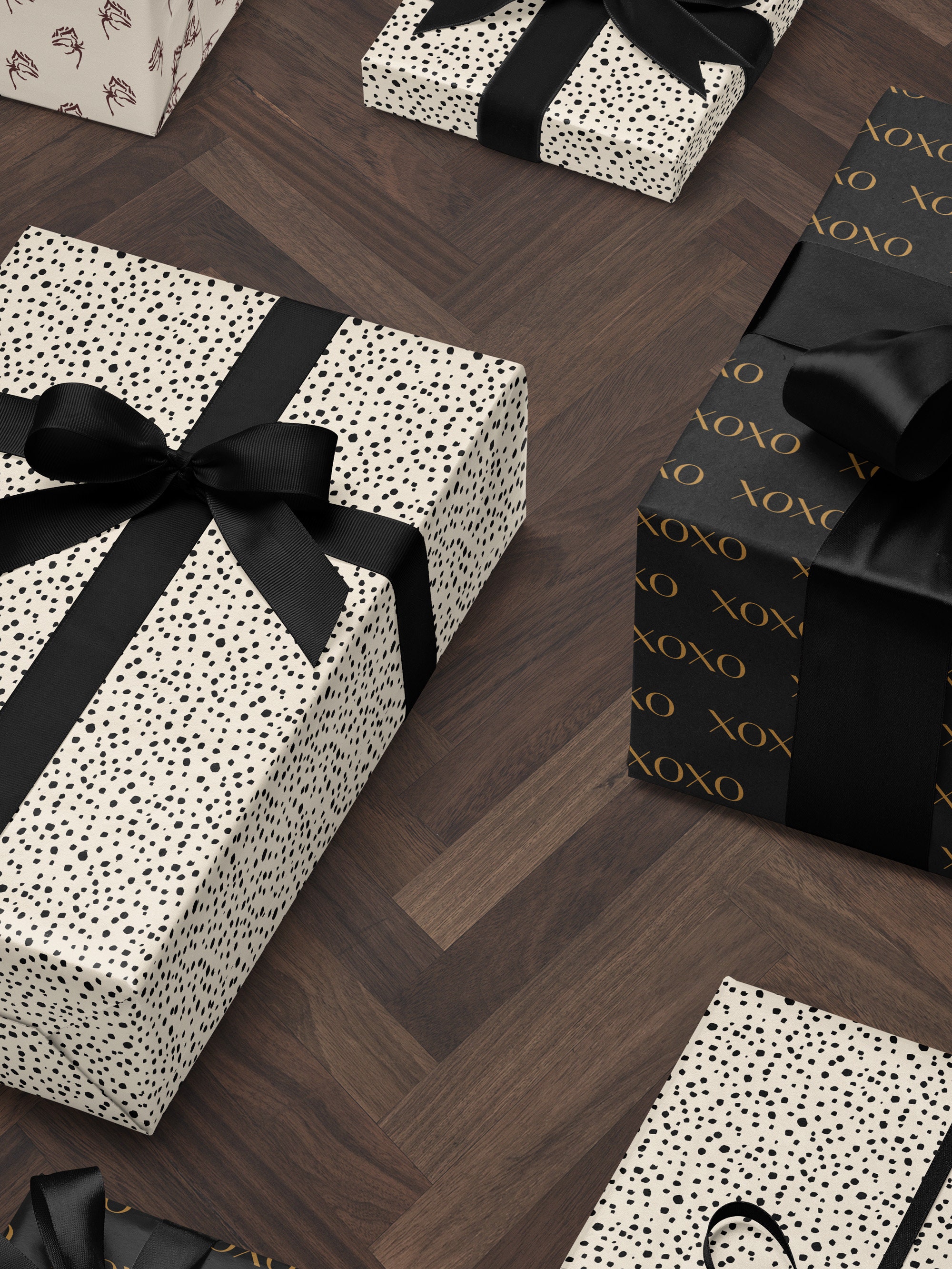 Spot Wrapping Paper Dalmatian Gift Wrap Animal Print Wrapping Paper ...