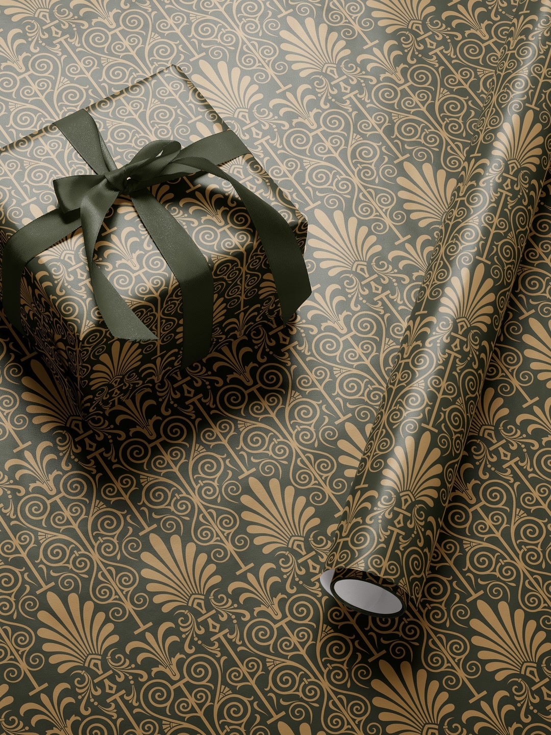 Art Deco Paper Elegant Gift Wrap Wrapping Paper Wedding Art Deco Print ...