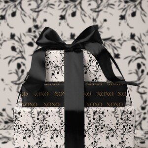 Elegant Wrapping Paper Floral Gift Wrap Love Gift Wrap Flower Gift Wrap ...