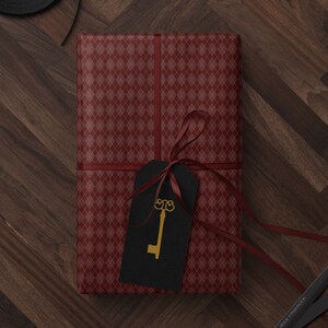 Christmas Wrapping Paper Red Gift Wrap Print Plaid Wrapping Paper ...