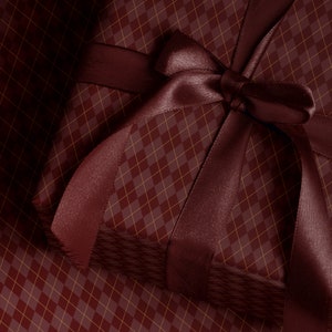 Christmas Wrapping Paper Red Gift Wrap Print Plaid Wrapping Paper ...