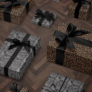 Leopard Print Wrapping Paper Cheetah Gift Wrap Animal Print Wrapping ...