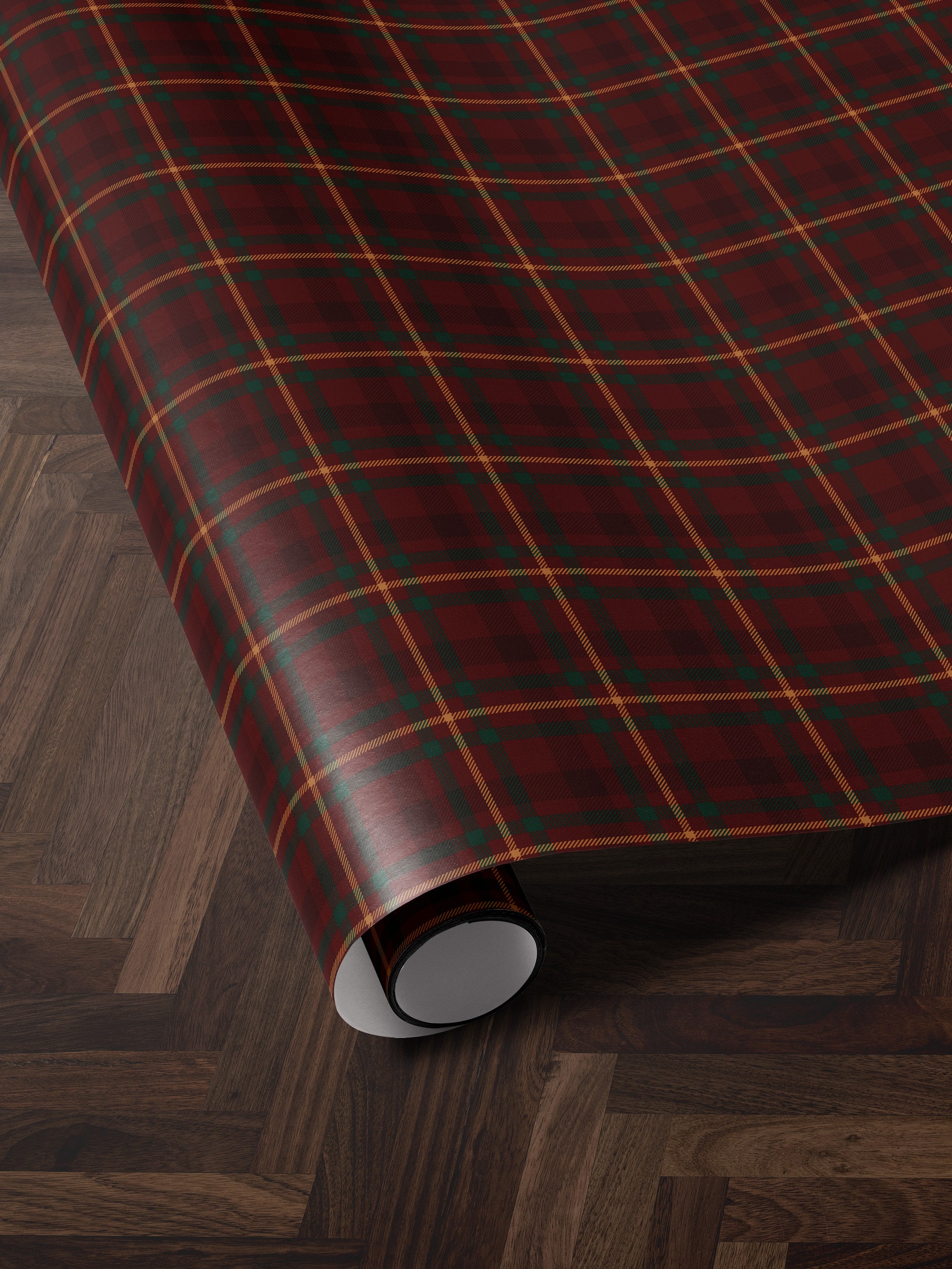 Classic Christmas Plaid Wrapping Paper Holiday Gift Wrap - Etsy