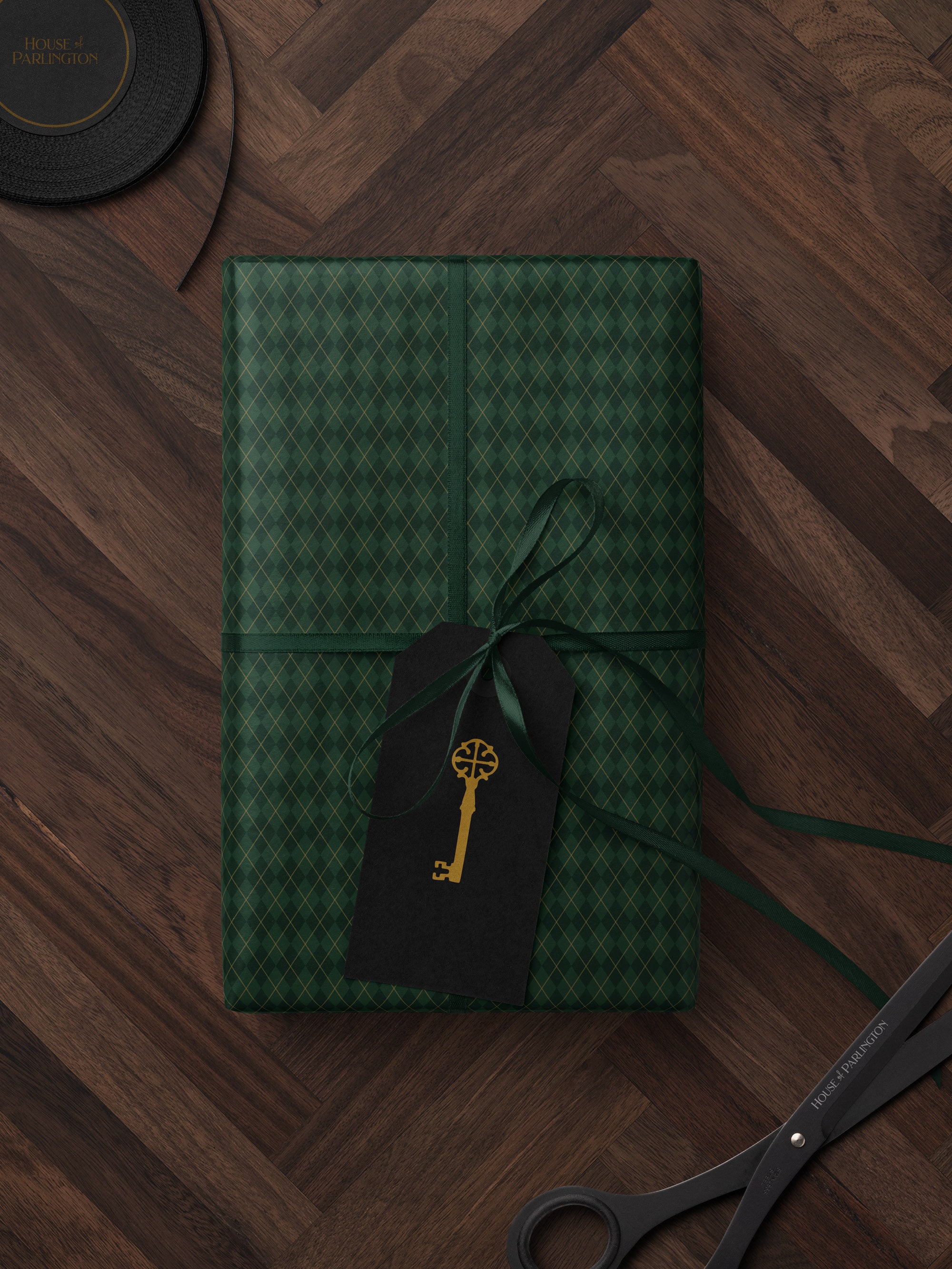 Green Wrapping Paper Plaid Gift Wrap Christmas Gift Wrapping Paper ...
