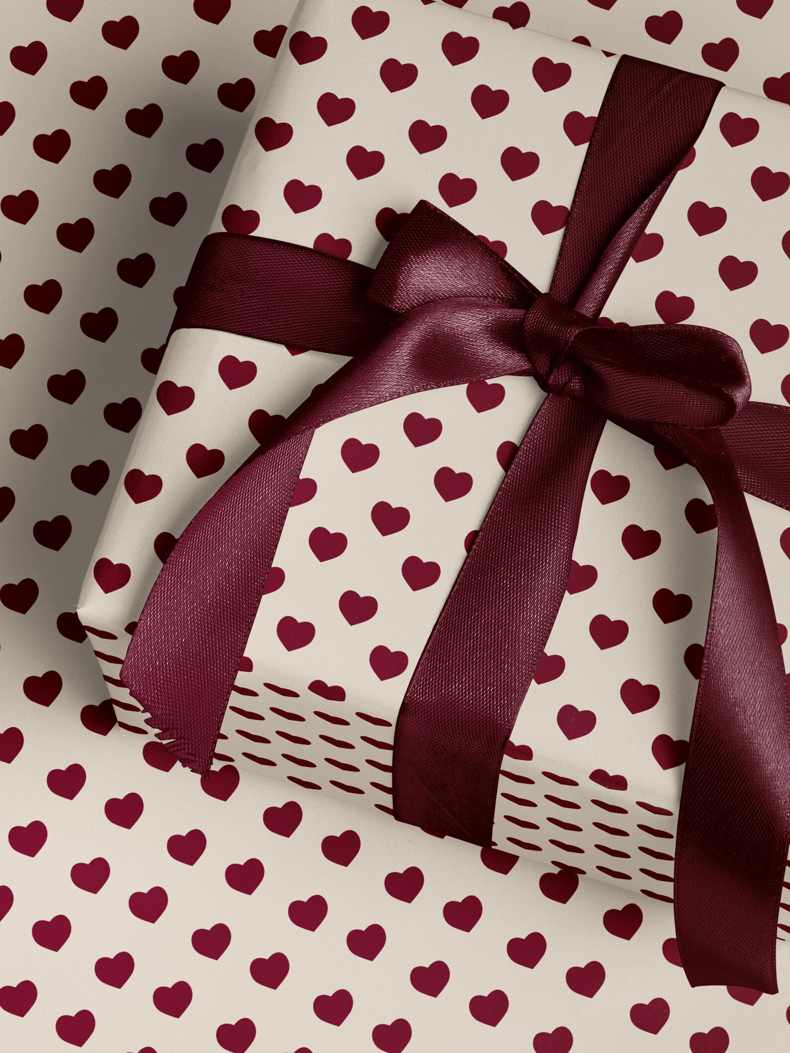Heart Wrapping Paper Valentine Gift Wrap Love Gift Wrap Cute Gift Wrap ...