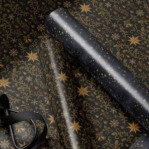 Christmas Gift Wrap Holiday Wrapping Paper Nostalgic Christmas Wrapping ...