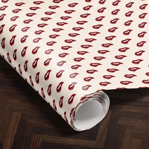 Lips Wrapping Paper Love Gift Wrap for Special Occasion Sexy Wrapping ...