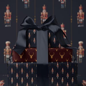 Nutcracker Wrapping Paper Holiday Gift Wrap Nutcracker Gift Wrap ...