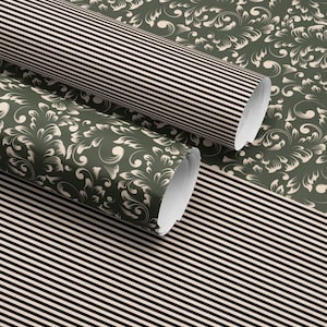 Green Wedding Wrapping Paper Classy Gift Wrap Anniversary Wrapping ...
