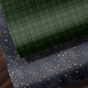 Green Plaid Wrapping Paper Holiday Gift Wrap Tartan Gift Wrap ...