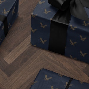 Bald Eagle Wrapping Paper Pattern American Gift Wrap Paper Memorial Day ...