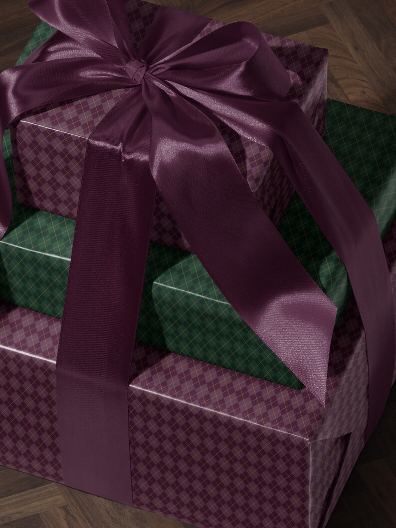 Purple Gift Wrap Paper Christmas Gift Package for Her Baby Shower Gift ...