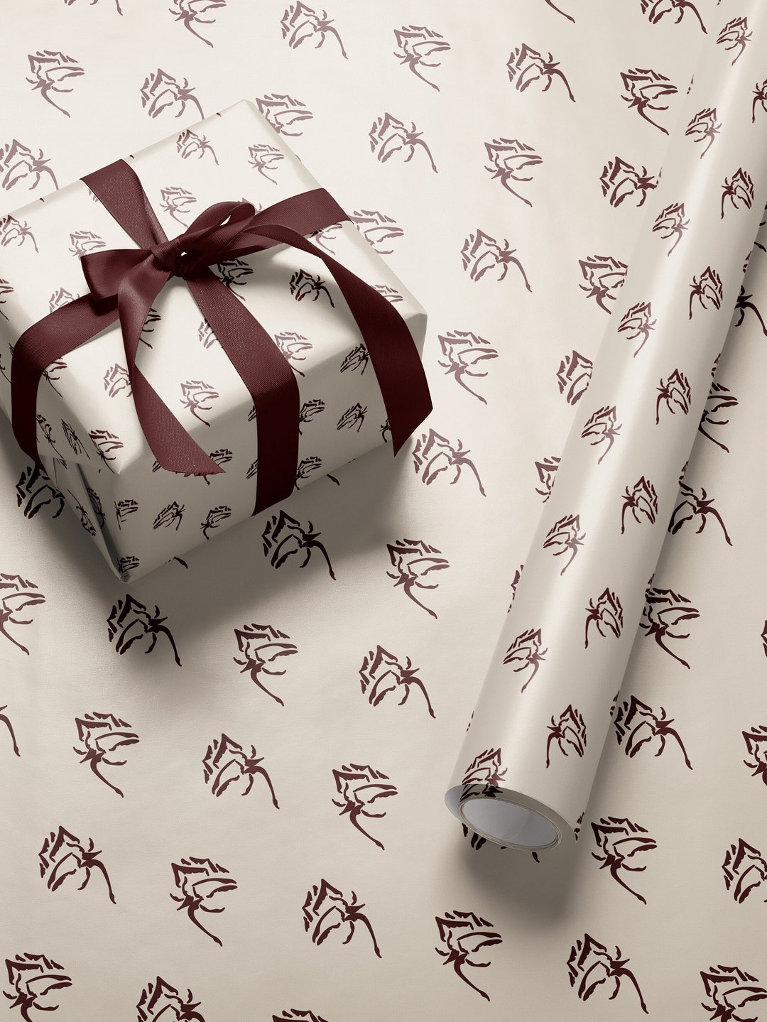 Flower Wrapping Paper Rose Gift Wrap Winter Wrapping Paper Holiday Gift ...
